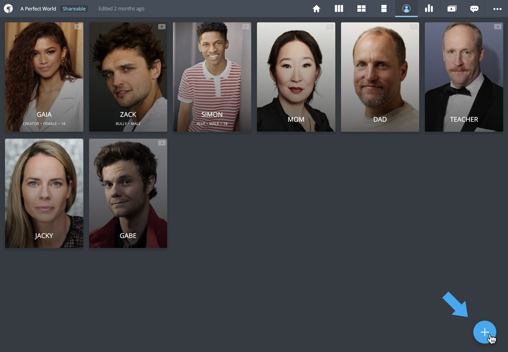 Characters | Prewrite Help & Learning